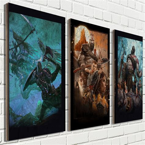 Модульная картина на рельефной доске ОСП Игры God War (Бог Войны, Мифы ...