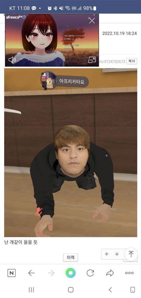 아 순간 펨코 켜져서 개놀랐네 숲 Soop 에펨코리아