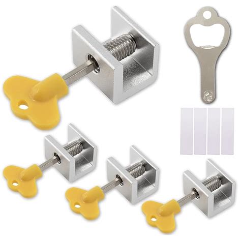 Buy 4 Sets Window Locks Security Sliding Security Windows Lock With Key Aluminum Sliding