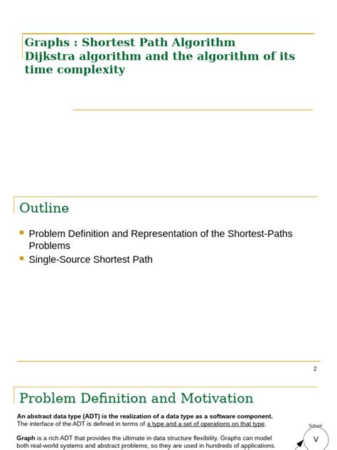 Week9 Graphs Dijkstra S Algorithm For Shortest Path And Its Time