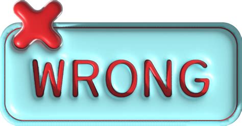 Wrong Sign Pngs For Free Download