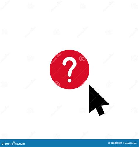 Click Vector Icon Cursor Symbol With Question Mark Cursor Arrow Icon And Help How To Info