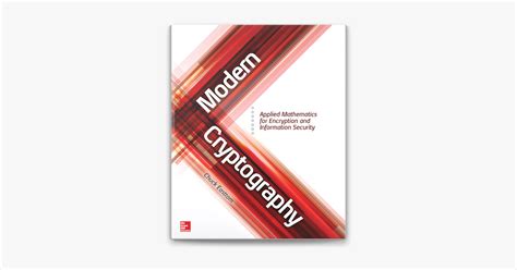 ‎modern cryptography applied mathematics for encryption and