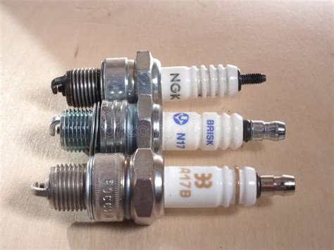 Belarus Minsk 2022 Spark Plug For Two Stroke Internal Combustion Engine Editorial Photography