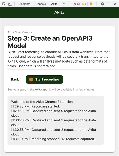 Chrome Extension OpenAPI Spec Generator