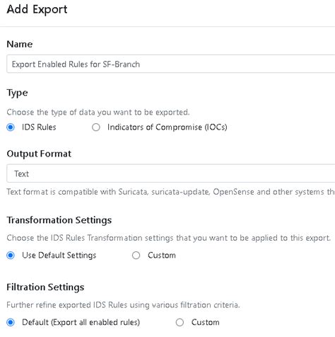 Idstower Rules And Iocs Exports Integrate With Suricata Update