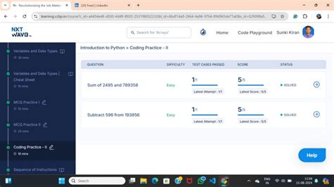 Kiran Kumar Sunki On Linkedin 50daysofcodechallenge Nxtwave Ccbp