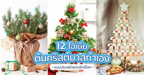 ต้นคริสต์มาสทำเองง่าย ๆ 12 ไอเดีย Diy ต้นคริสต์มาส