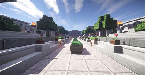 Server HUB Spawn Portals Shop Minecraft Map