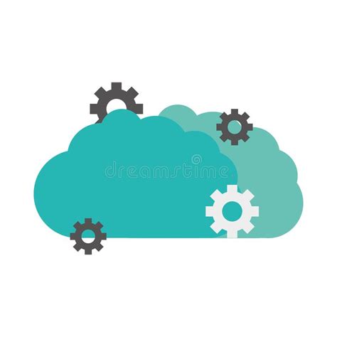 Cloud Computing Setting Stock Vector Illustration Of Networking 228837283