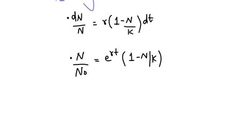 ⏩solvedexact Solution Of Logistic Equation There Are Two Ways To