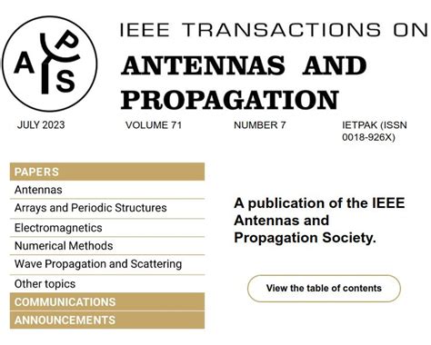 Ieee Transactions On Antennas And Propagation On Linkedin Tap Newsletter Ieee Ieeetap