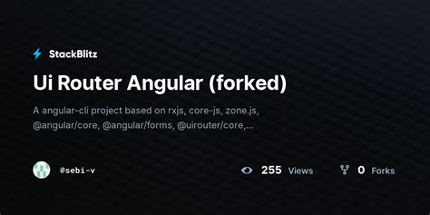 Ui Router Angular Forked Stackblitz