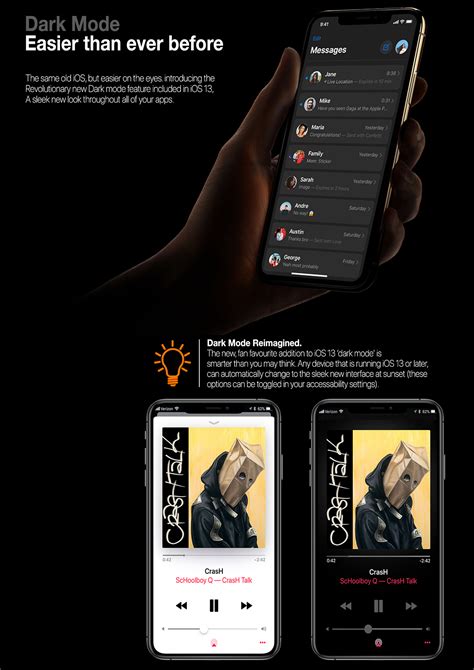 Ios 13 Dark Mode On Behance
