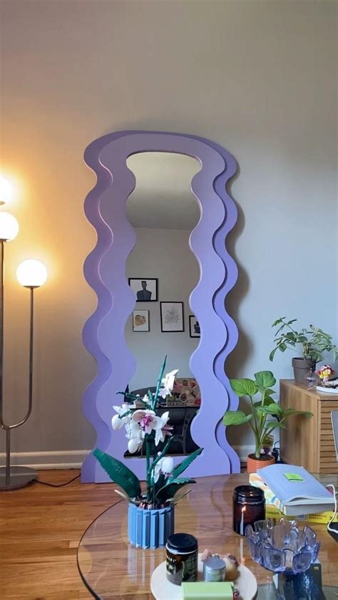 Curvy Mirror For Eclectic 70s Home Decor