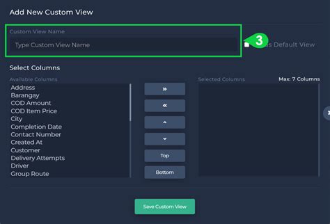 Custom View Sidebar Buttons
