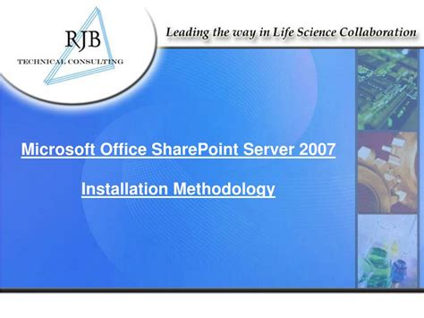 Ppt Installation And Configuration Methodology For Microsoft Office