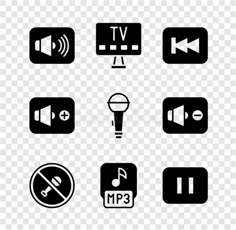 Set Speaker Volume Smart Tv Rewind Button Mute Microphone MP File Pause And Microphone