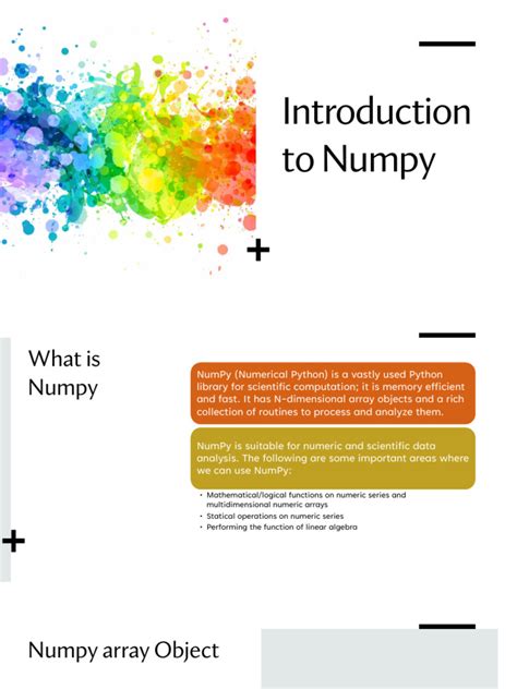 introduction to numpy pdf
