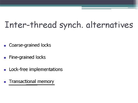 Transactional Memory Lecturer Danny Hendler The Future Of