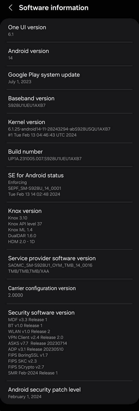 oneui 6 1 update installed us r oneui