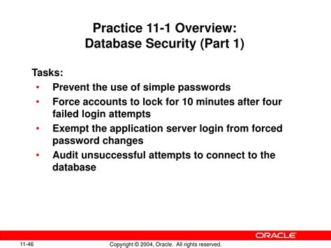 ppt oracle database security objectives overview powerpoint