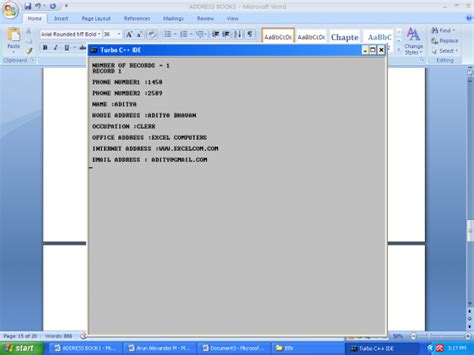 Address Book Project In Cc With Source Code And Report Download