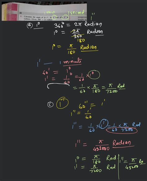 966 Calculate The Angle Of I 1∘ Ii 1′ And Iii 1′′ In Radians Gi