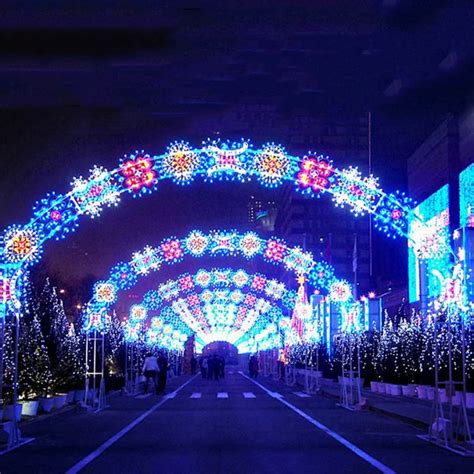 户外商业广场步行街长廊跨街装饰led天幕灯亮化 夜游灯光秀造型灯 淘宝网 花瓣网