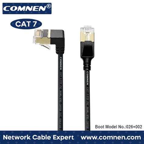 Up Angle 90 Degree Cat7 FFTP Ultra Thin Ethernet Patch Cord