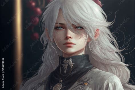 Female White Hair Female White Hair