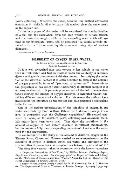 Pdf Solubility Of Oxygen In Sea Water Dokumen Tips