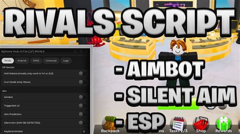 New Op Rivals Keyless Script Pastebin Roblox Silent Aim And Aimbot Exploit Youtube