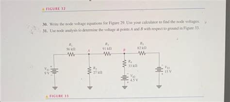 solved 30 write the node voltage equations for figure 29