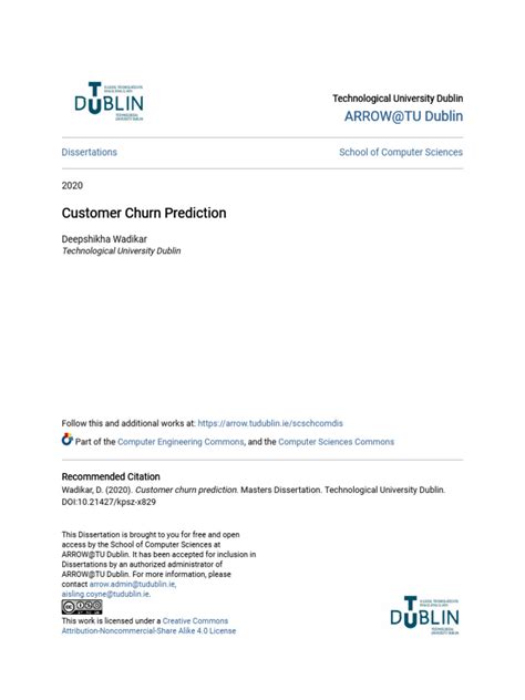 Customer Churn Prediction Download Free Pdf Machine Learning Regression Analysis