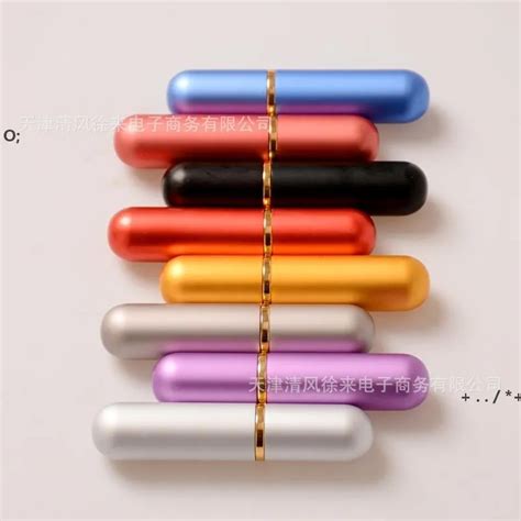 ₩1406에서 알루미늄 빈 디퓨저 비강 흡입기 고품질 면화 위크와 함께 아로마 테라피 에센셜 오일을위한 재충전 병