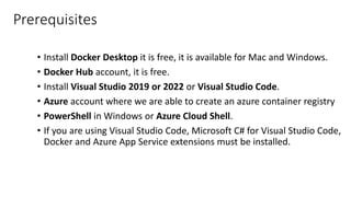 Build Containerized Application Using Docker And Azure Pdf