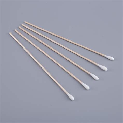 Household Wood Stick Cotton Swabs 100 Pcs Bag Cosmetic Cotton Swabs