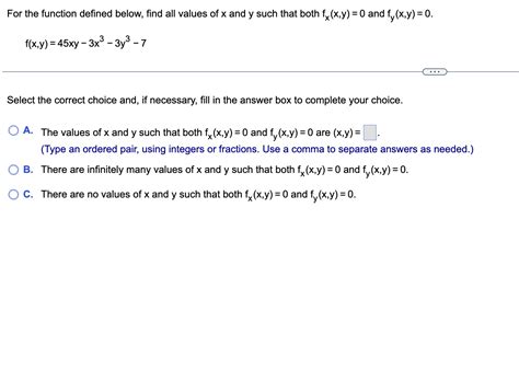 Solved For The Function Defined Below Find All Values Of X