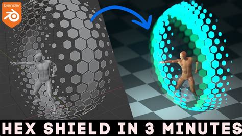 Hex Shield Effect Using Planar Effector Blender Tutorial Tutorials Tips And Tricks