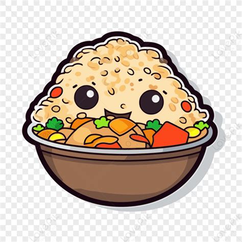 음식 일러스트 클립 아트와 귀여운 만화 중국 쌀 벡터상표 Png 일러스트 무료 다운로드 Lovepik