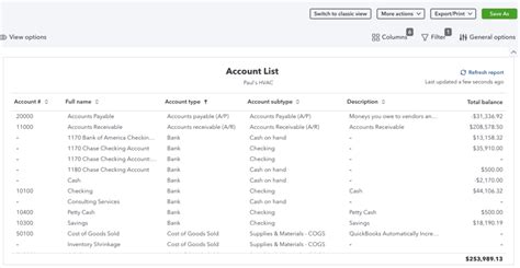 How To Set Up A Chart Of Accounts In Quickbooks Online