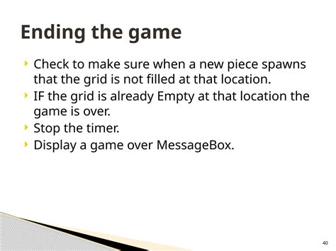 Tetris Game Rules And Program Algorythm Pptx
