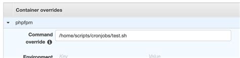 Amazon Web Services Aws Ecs Cronjob How To Run My Sh Script In Task
