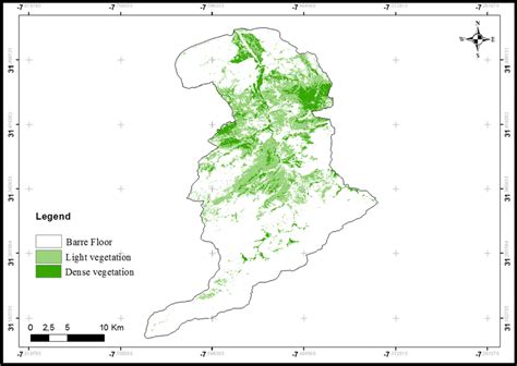 Ndvi Map Of The Zat Watershed Extracted From The Etm Satellite Image Download Scientific