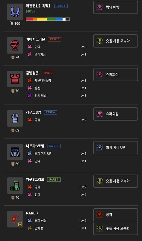 몬스터 헌터 라이즈 인벤 라이즈 라이즈 쌍검 신룡 세팅 맞춰봤는데 여기에 필요한게 더 있을까요 몬스터헌터 인벤 자유게시판