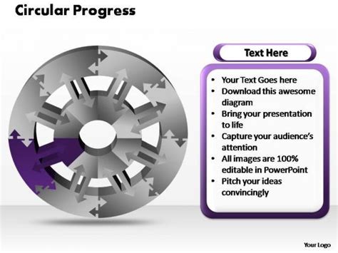 PowerPoint Slide Sales Circular Ppt Process