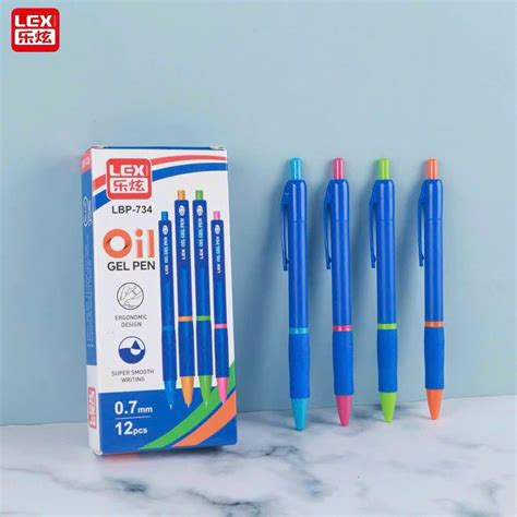 Hộp 12 Cây Viết Bi Bấm Lưỡng Mực Lea Lbp 734 Ngòi 0 7mm