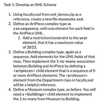 Answered Task Develop An XML Schema Using Bartleby