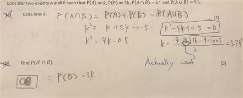 Solved Consider Two Events A And B Such That P（a）k，
